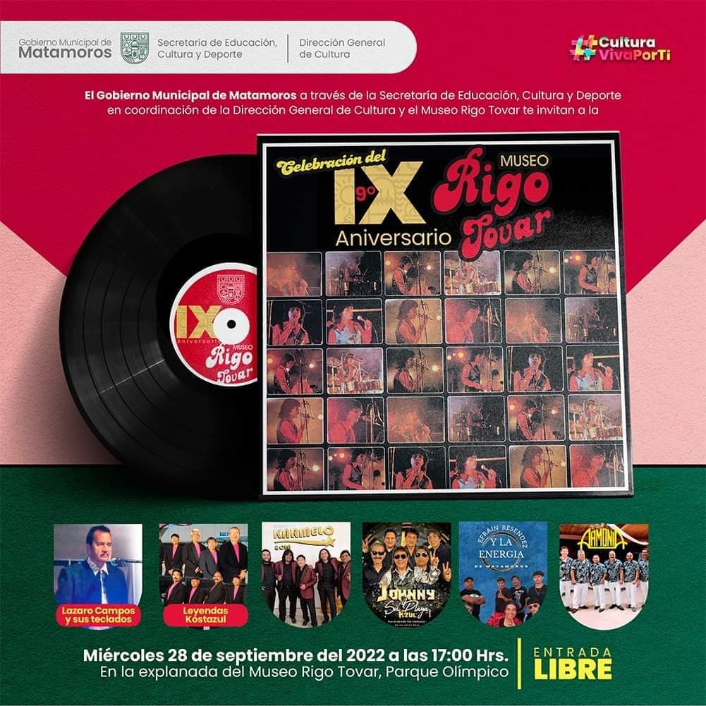 Rinde Gobierno de Matamoros homenaje a Rigo Tovar en el marco del IX ...