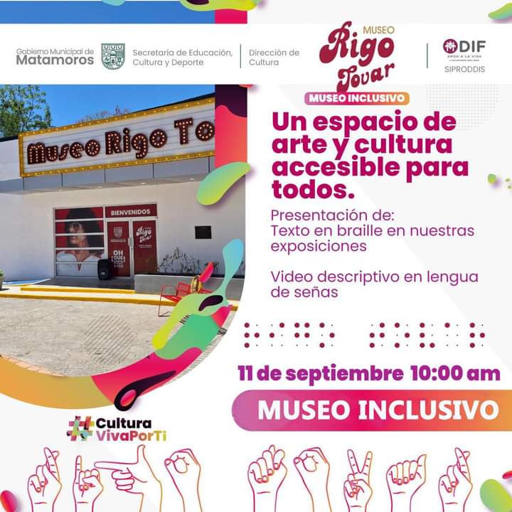 🎉 ¡El Museo Rigo Tovar es inclusivo! 🎉Te invitamos a un evento muy ...