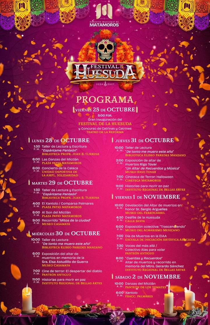 Te compartimos la postal de la programación completa del “Festival de ...